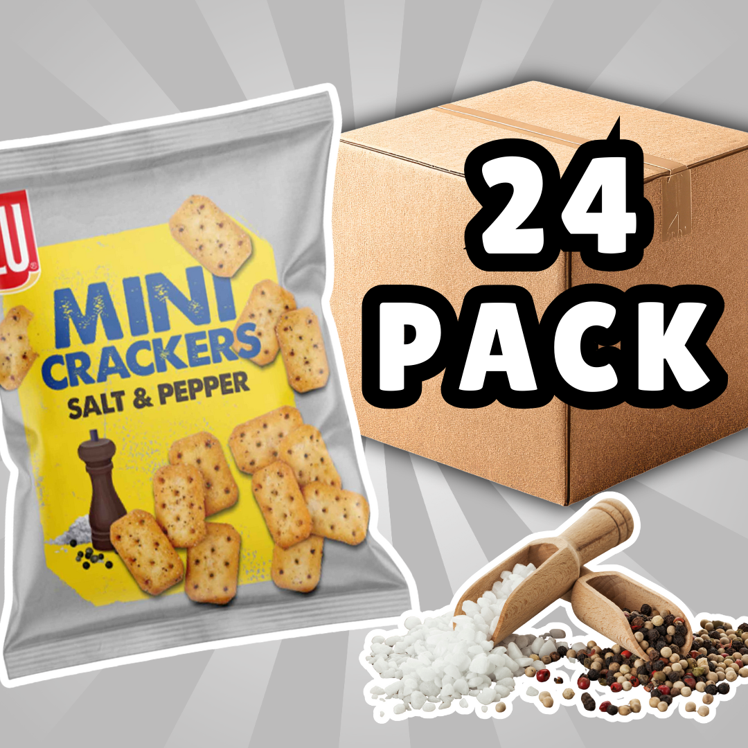 24x LU Mini Crackers Salt & Pepper – Knusprige Mini-Cracker mit Salz ...